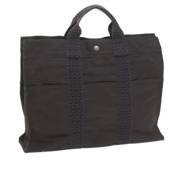 Hermes | Bags | Hermes Her Line Tote Bag Nylon Gray Auth Bs269 | Poshmark